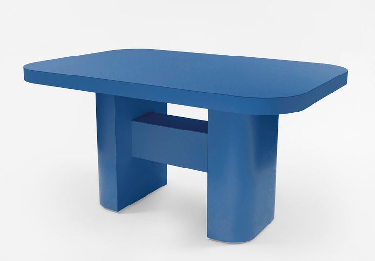 Colorway, Modern Dining Table, Blue For Sale at 1stDibs