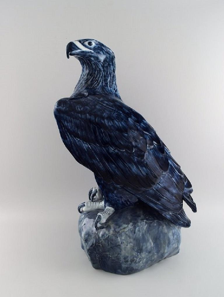 Colossal Royal Copenhagen Sculpture, Porcelain Eagle, Model Number 2033 ...