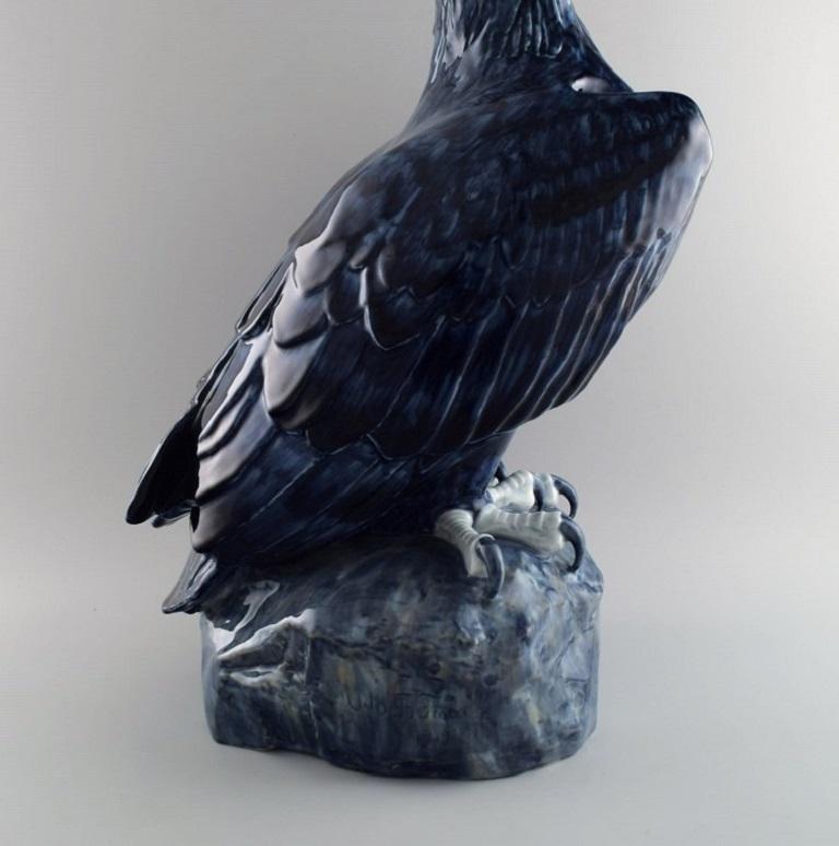 Colossal Royal Copenhagen Sculpture, Porcelain Eagle, Model Number 2033 ...