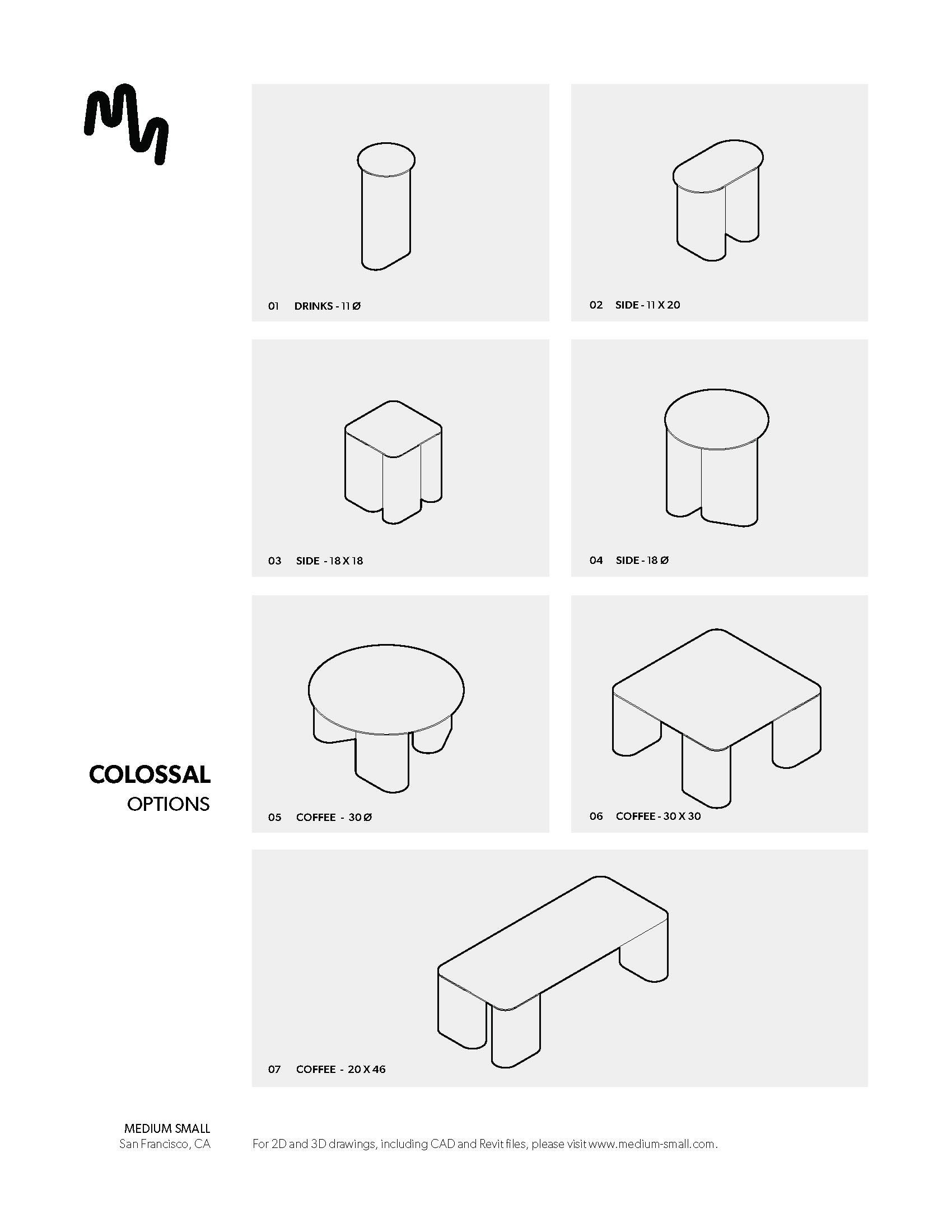 Colossal Table Collection For Sale at 1stDibs | moto chair medium small