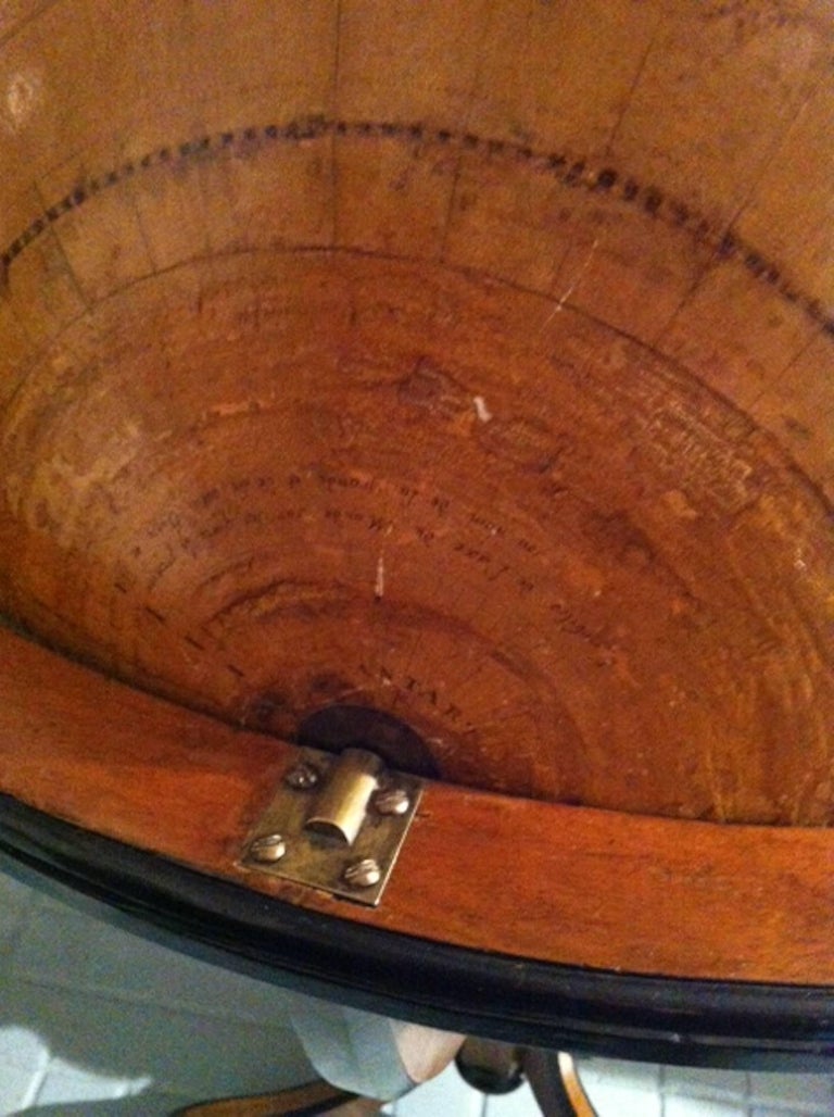 Colossal Terrestrian Globe Hand Painted, French, First Half of the 18th ...