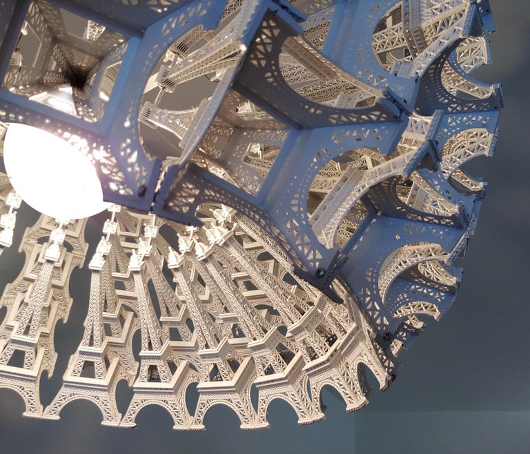 "Colosseum" Iconic Pendant Light Constructed of Eiffeltowers at 1stDibs