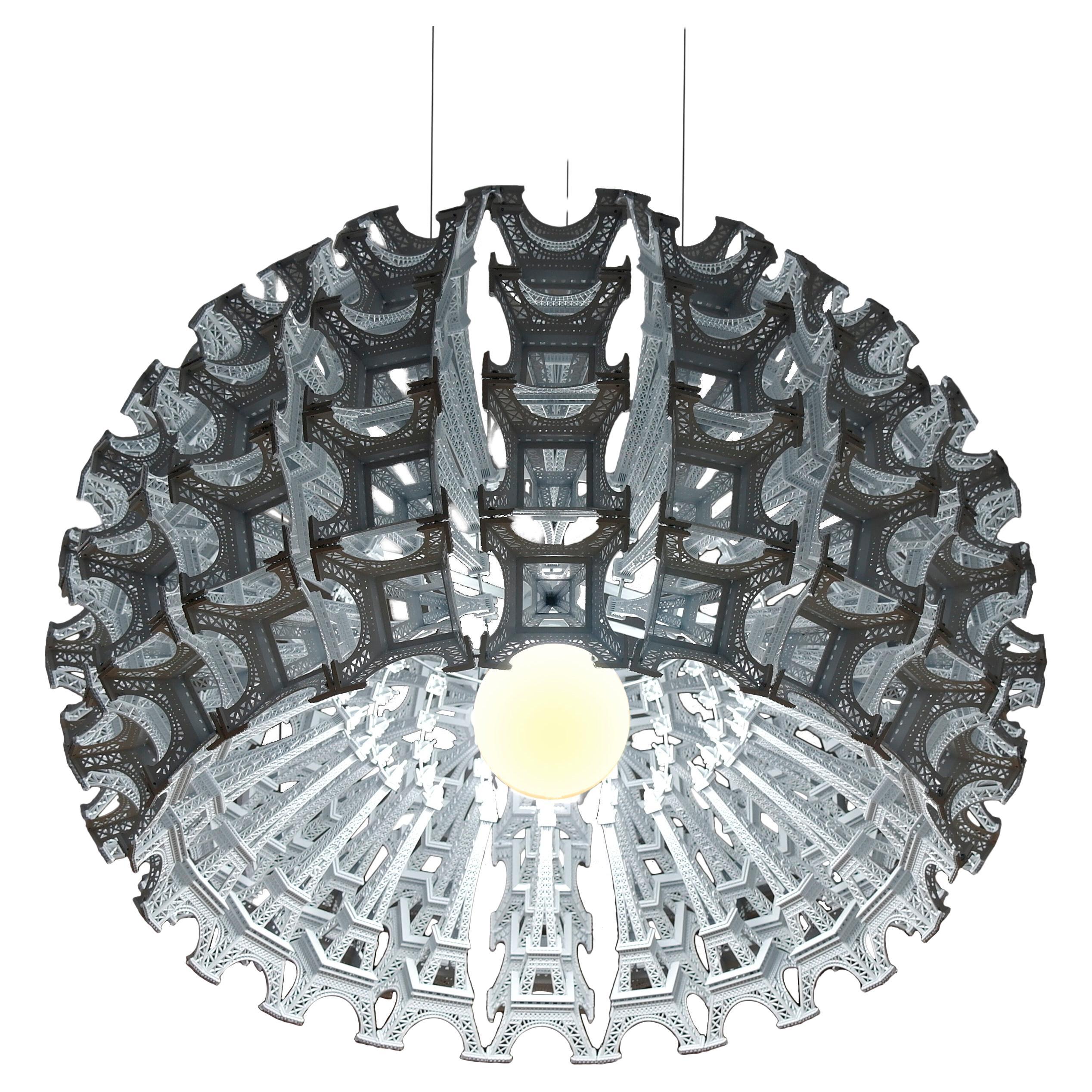 "Colosseum" Iconic Pendant Light Constructed of Eiffeltowers at 1stDibs