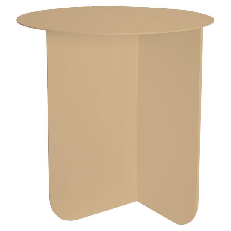 Colour, a Modern Aluminium Side Table Ral 1001, Beige by Bas Vellekoop ...