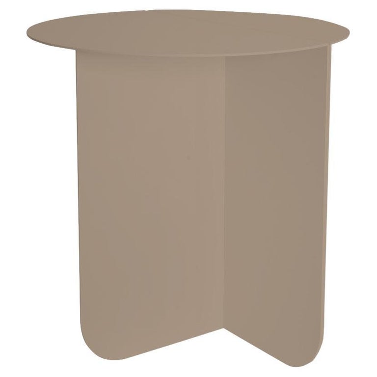 Colour, a modern aluminum side table - RAL 1019 Grey Beige - by Bas ...