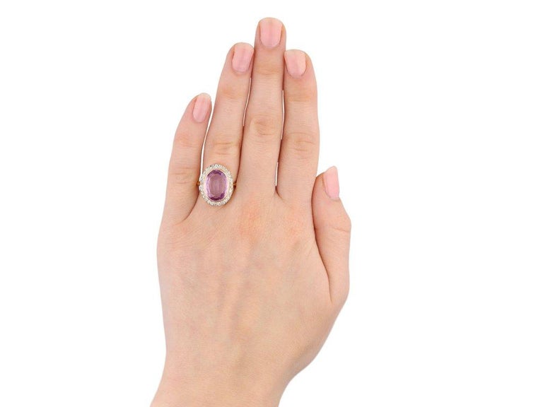 Colour Change Ceylon Sapphire and Diamond Ring, circa 1905 For Sale at ...