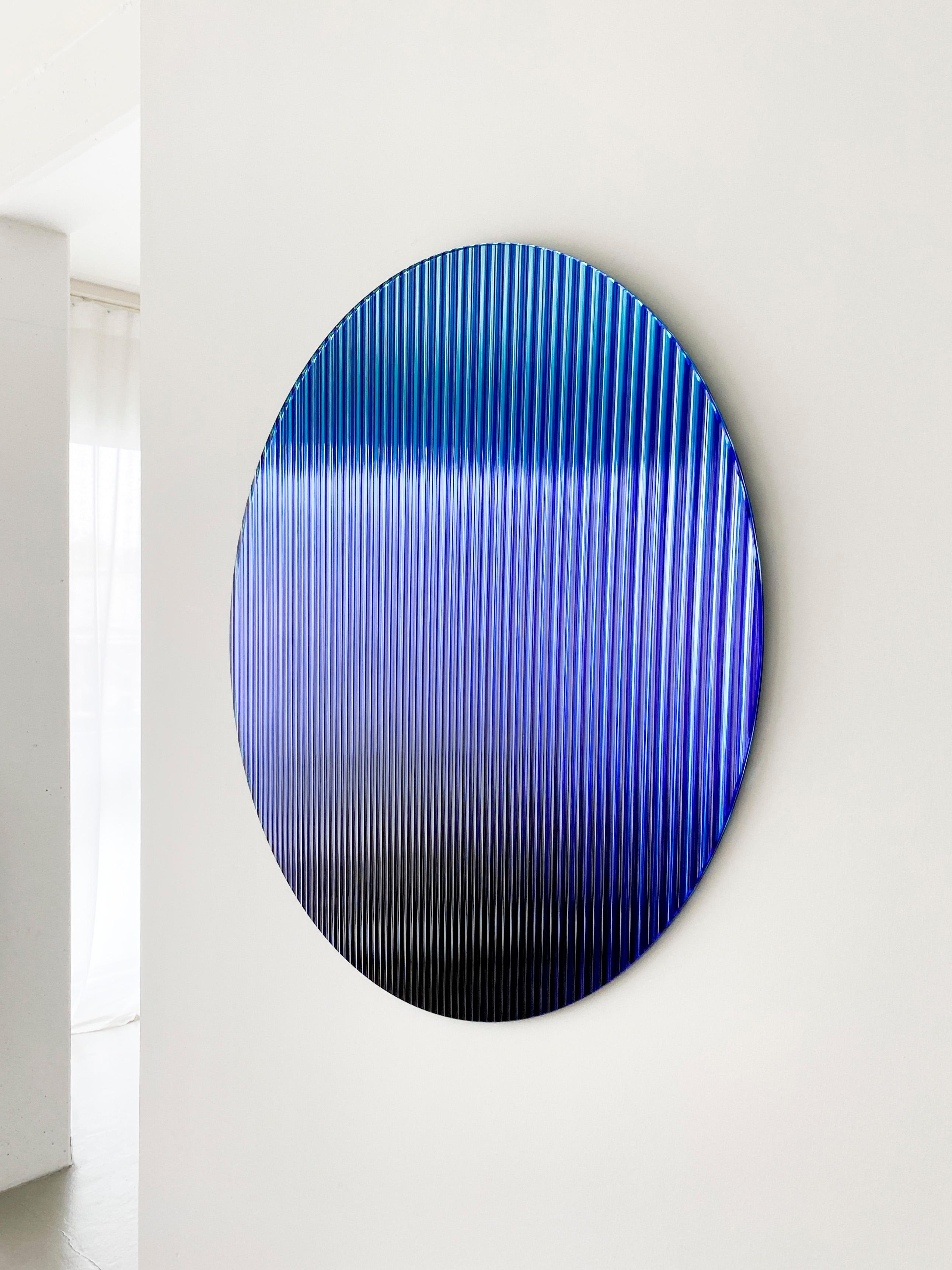 Colour Shift Reflective Art Panel Round, Trichroic Sapphire – Rive ...