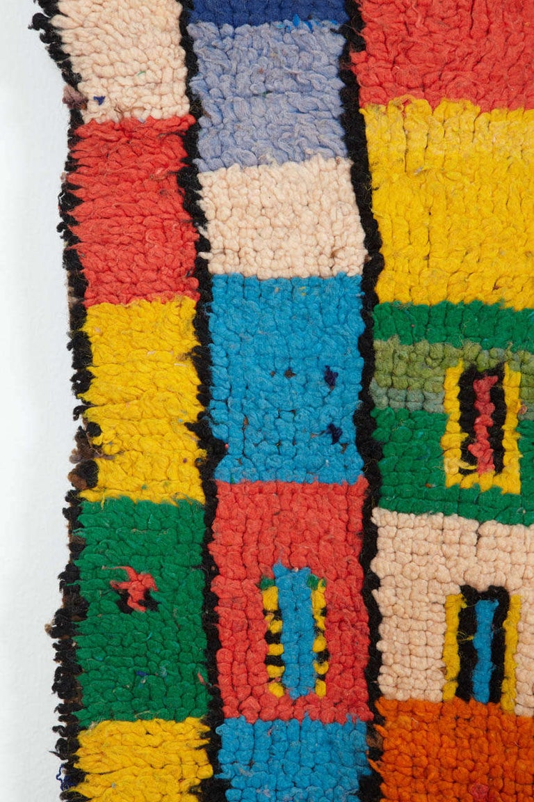 Colourful Azilal Vintage Moroccan Berber Rug For Sale at 1stDibs ...
