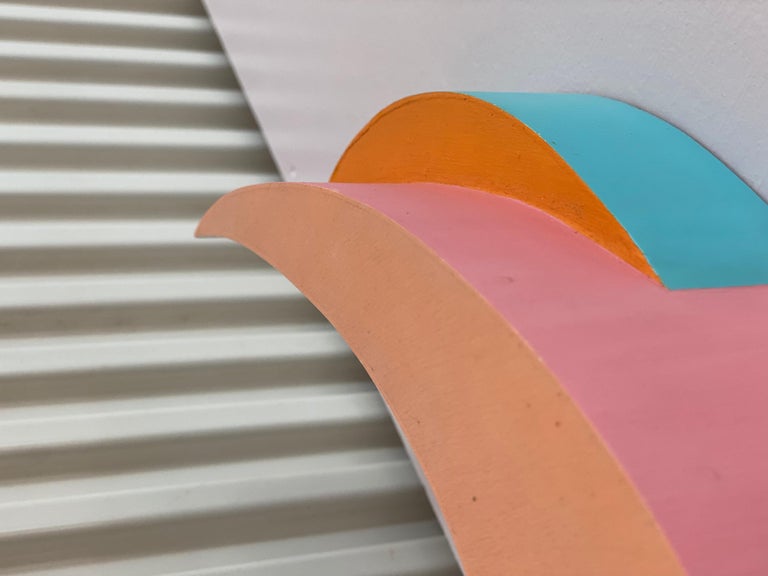 Colourful Memphis Style Abstract Sculpture by Dutch Artist Govert ...