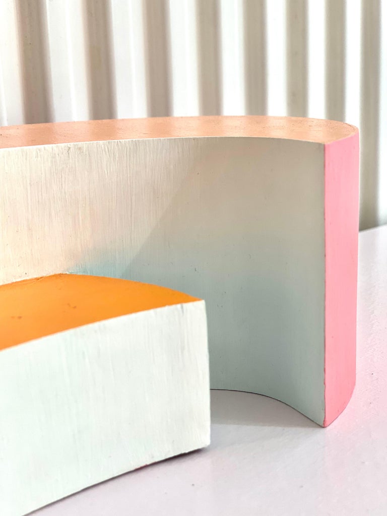 Colourful Memphis Style Abstract Sculpture by Dutch Artist Govert ...