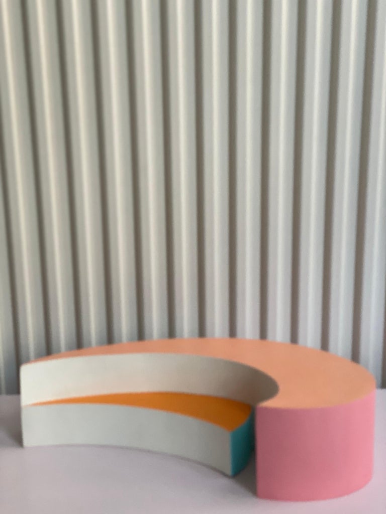 Colourful Memphis Style Abstract Sculpture by Dutch Artist Govert ...