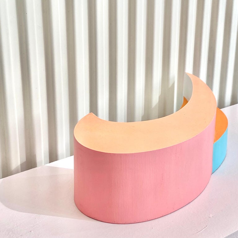 Colourful Memphis Style Abstract Sculpture by Dutch Artist Govert ...