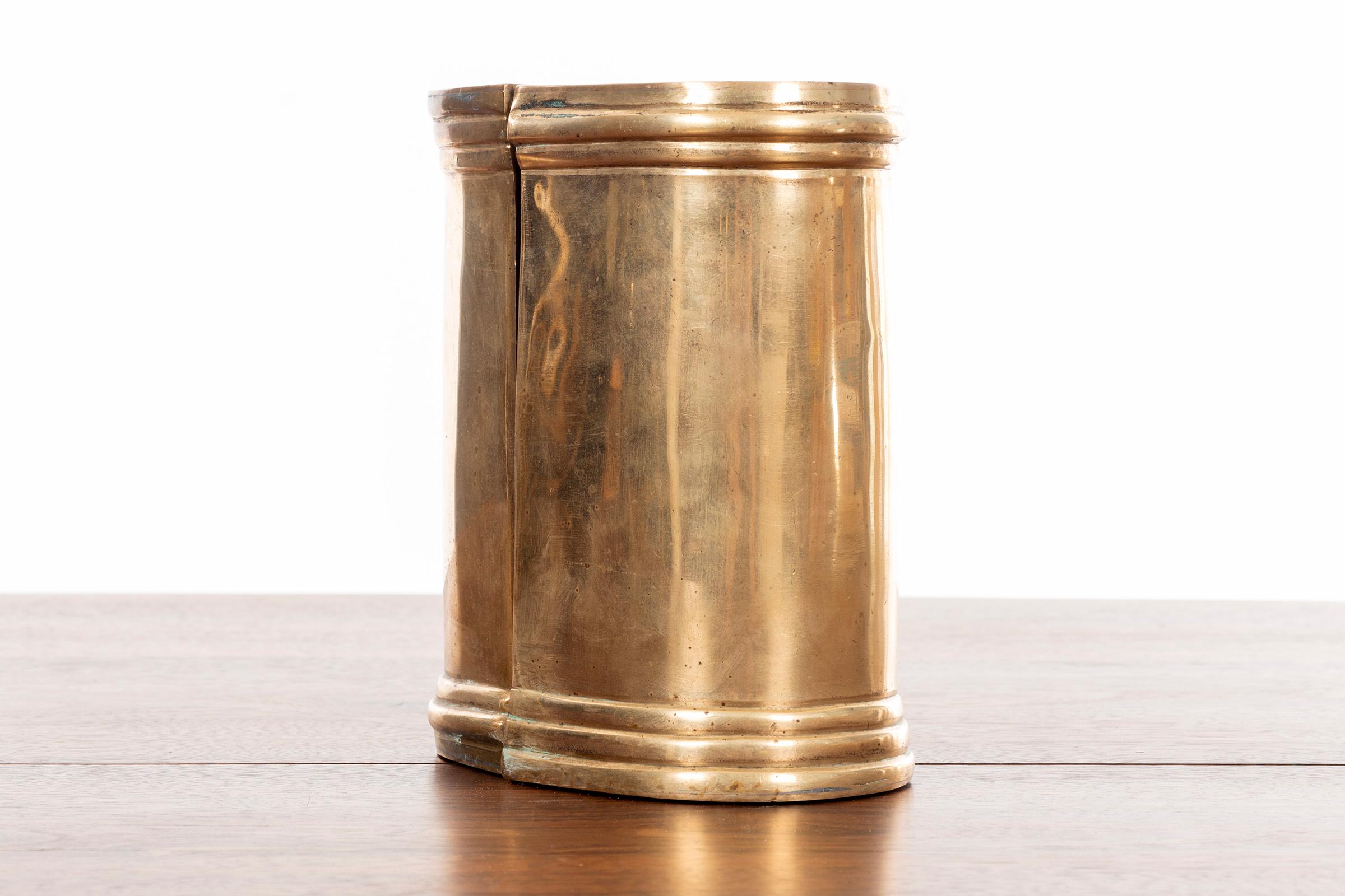 Column Book Ends, Brass Plated For Sale at 1stDibs