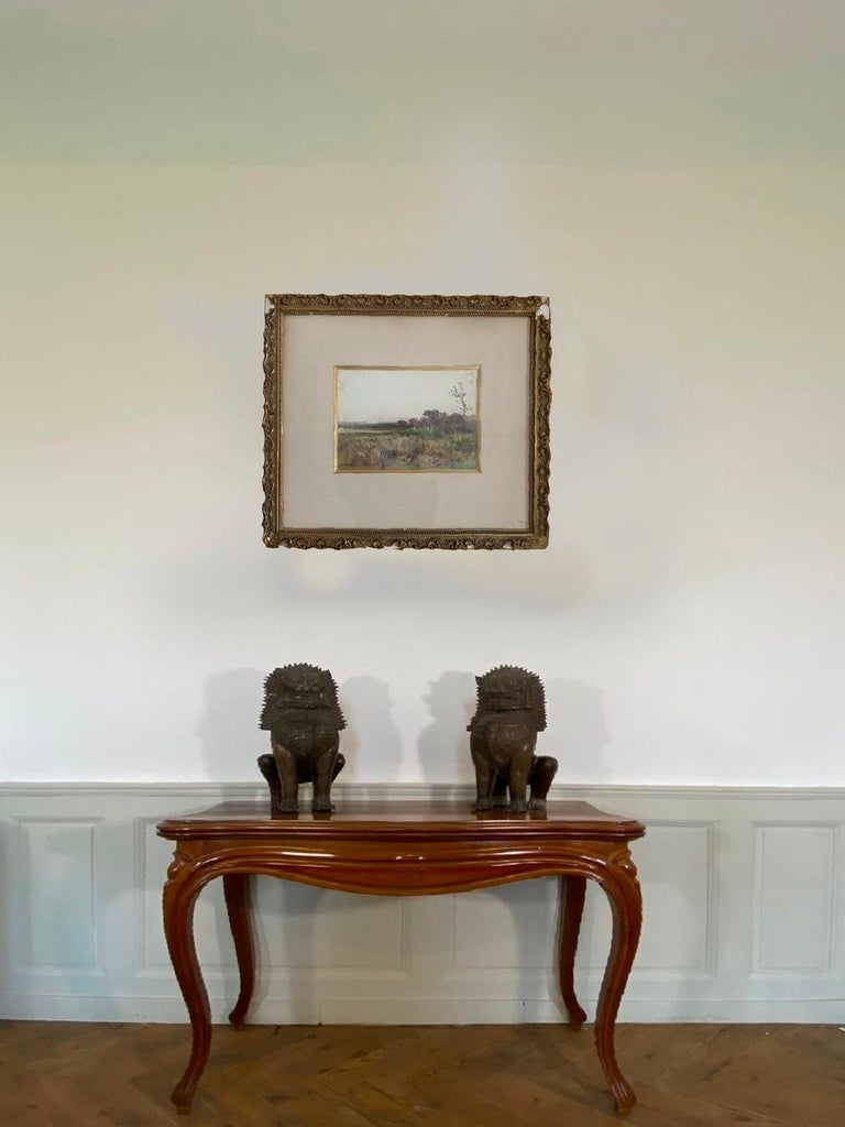 Combe-Velluet Watercolor Landscape France 19th Century For Sale at 1stDibs