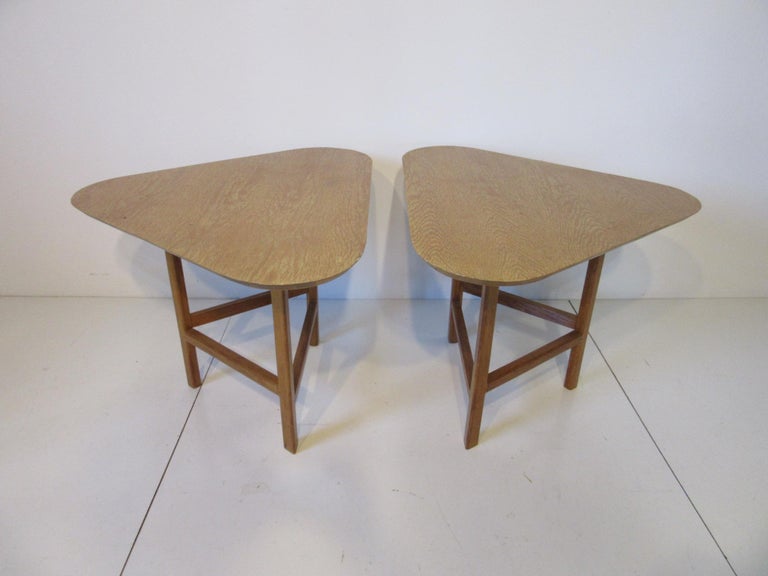 Combed Oak Side Tables by Molly Gregory / Black Mountain College at ...