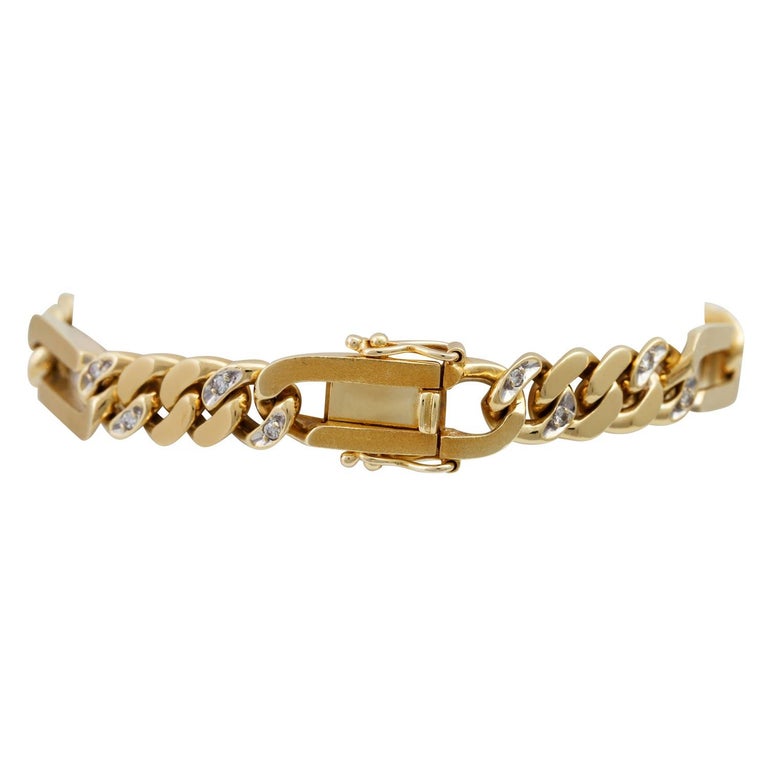 Combination Armor Bracelet, Esp. with 20 Brill. Total Approx. 0.30 Ct ...