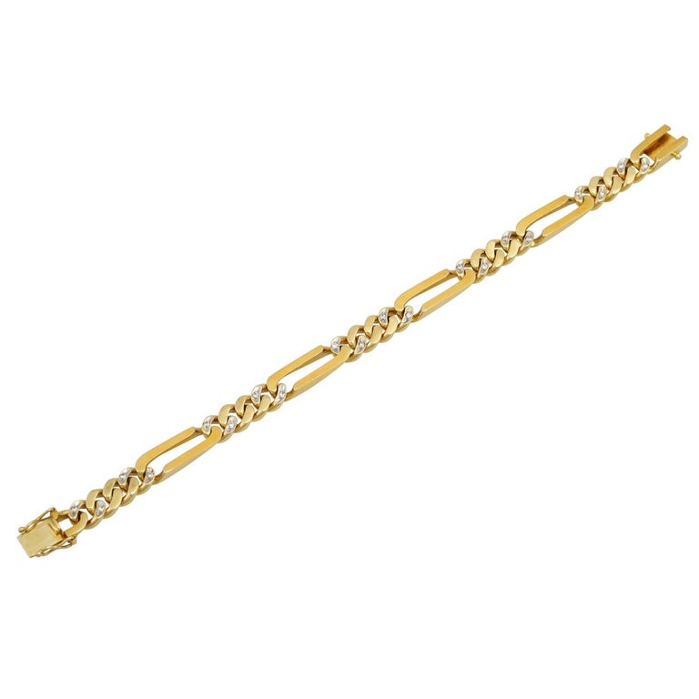 Combination Armor Bracelet, Esp. with 20 Brill. Total Approx. 0.30 Ct ...