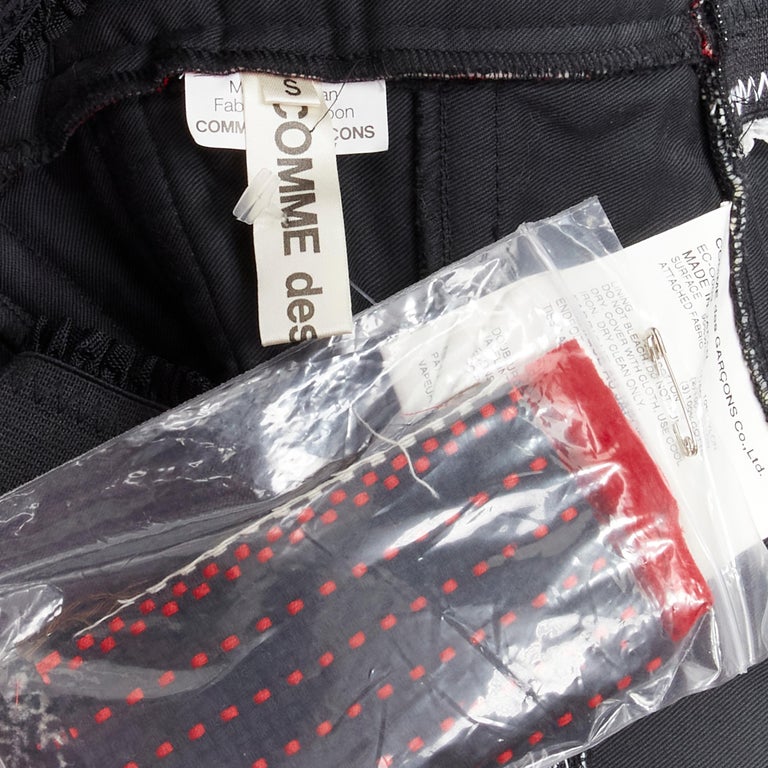 COME DES GARCONS 2001 Runway Vintage red velvet tweed deconstructed ...