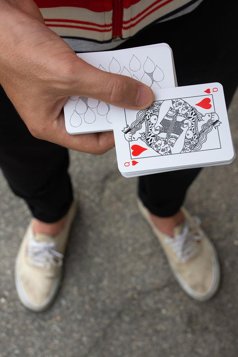 Comequandofuoripiove, Deck of 54 Playing Cards For Sale at 1stDibs