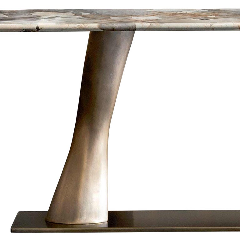 Comet Marble Console Table For Sale at 1stDibs
