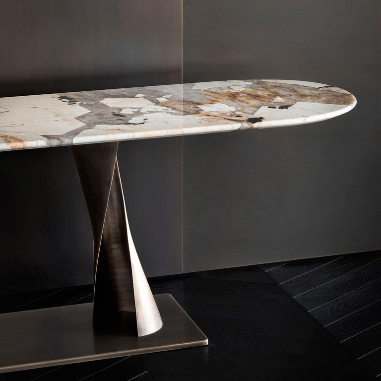 Comet Marble Console Table For Sale at 1stDibs