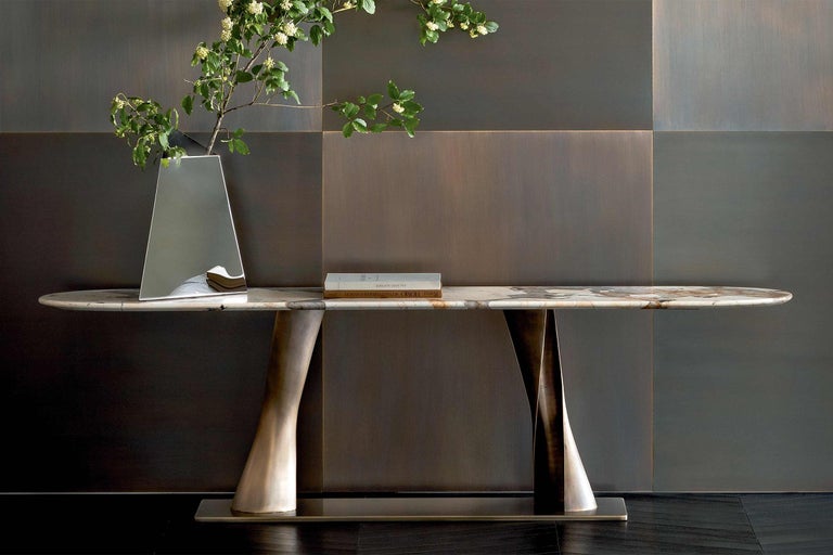 Comet Marble Console Table For Sale at 1stDibs