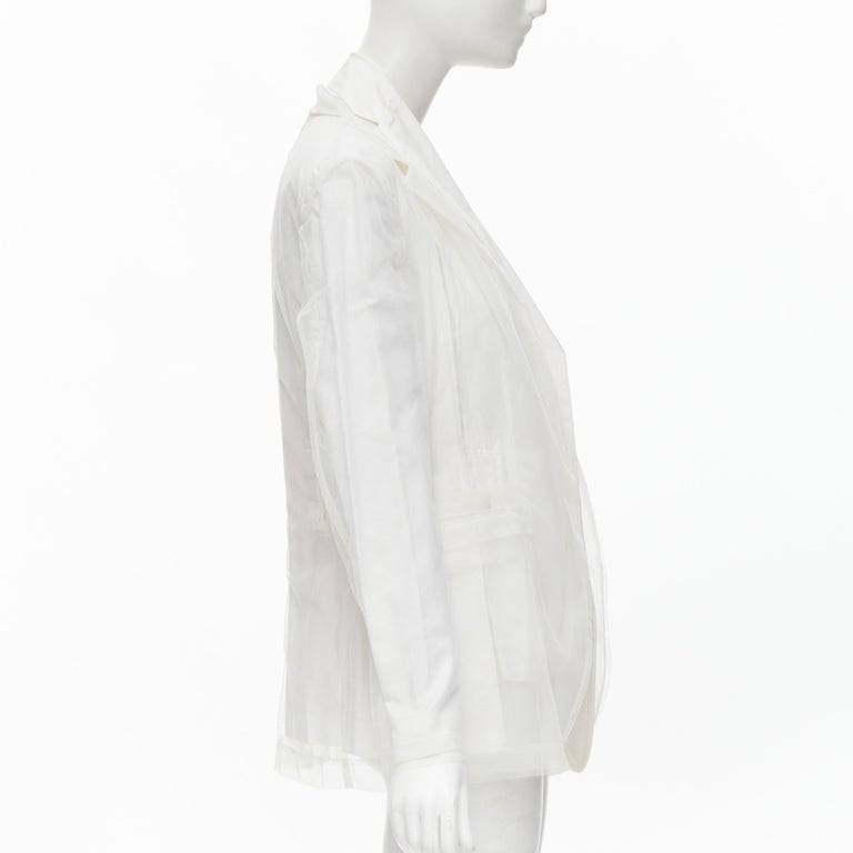 COMME DES GARCONS 2006 Runway Rising Sun deconstructed white layered ...