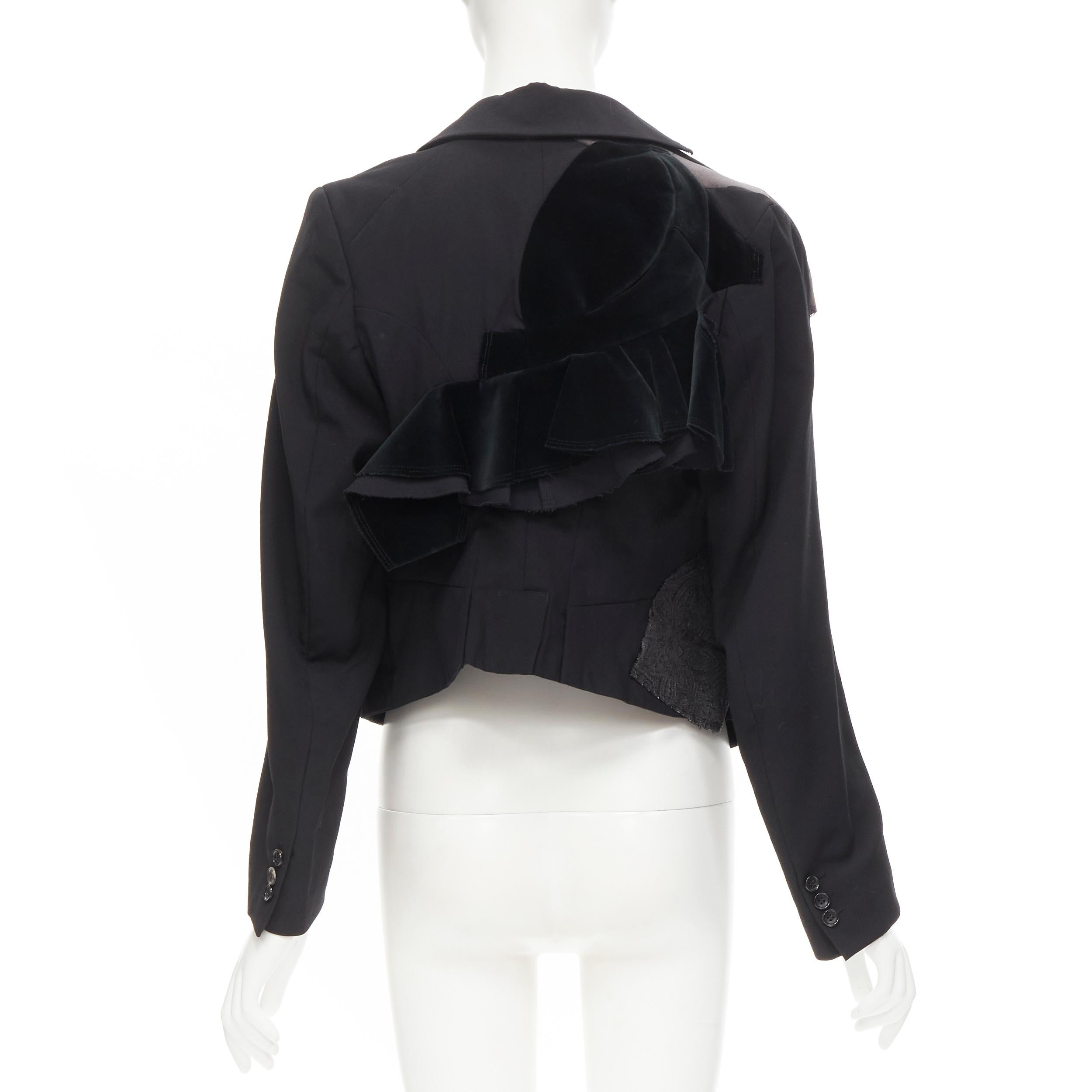 COMME DES GARCONS 2010 Runway black Lumps Bumps irregular patchwork ...