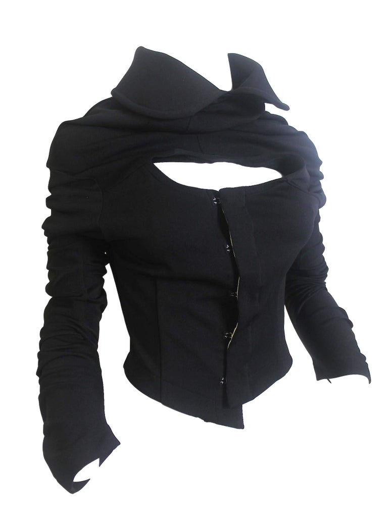 Comme des Garcons AD 2004 Spiral Sleeve Bustier Jacket For Sale at 1stDibs