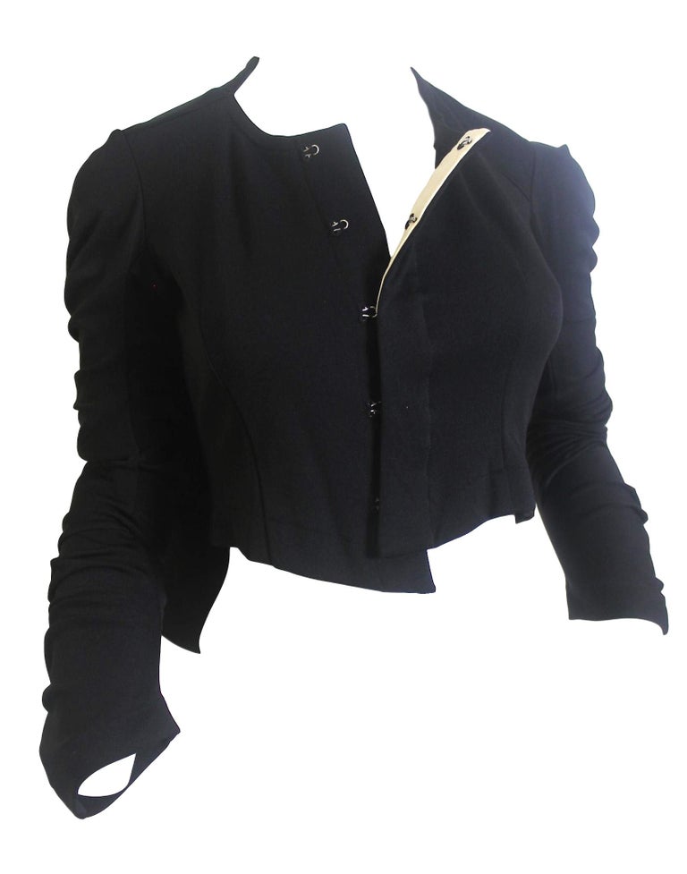 Comme des Garcons AD 2004 Spiral Sleeve Bustier Jacket For Sale at 1stDibs
