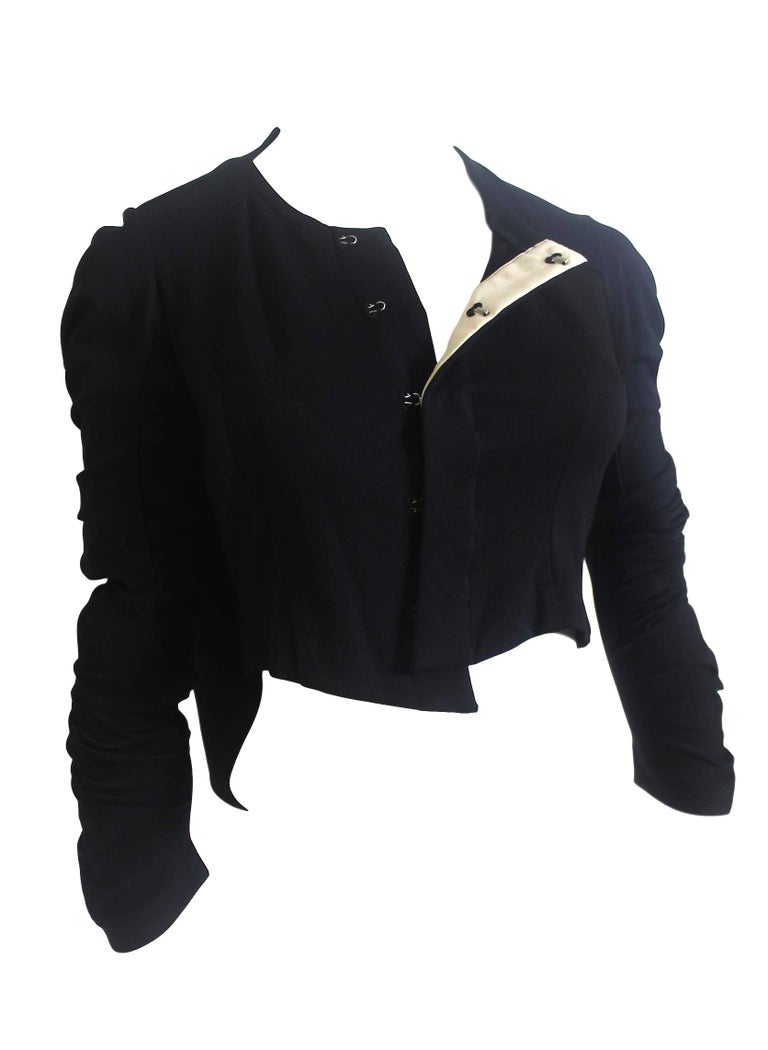 Comme des Garcons AD 2004 Spiral Sleeve Bustier Jacket For Sale at 1stDibs