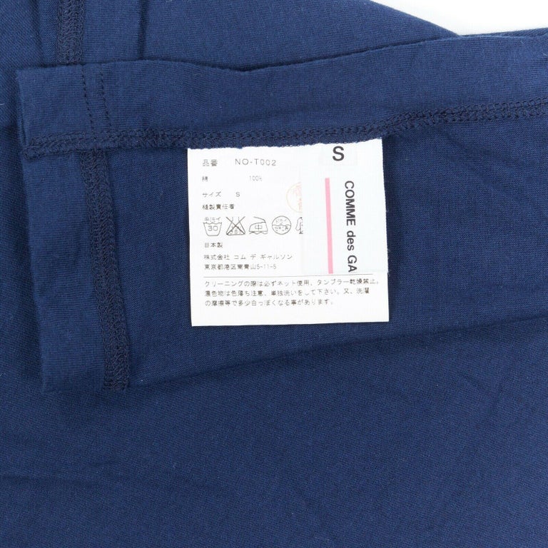COMME DES GARCONS blue halter-neck dudou top open back self tie napkin ...