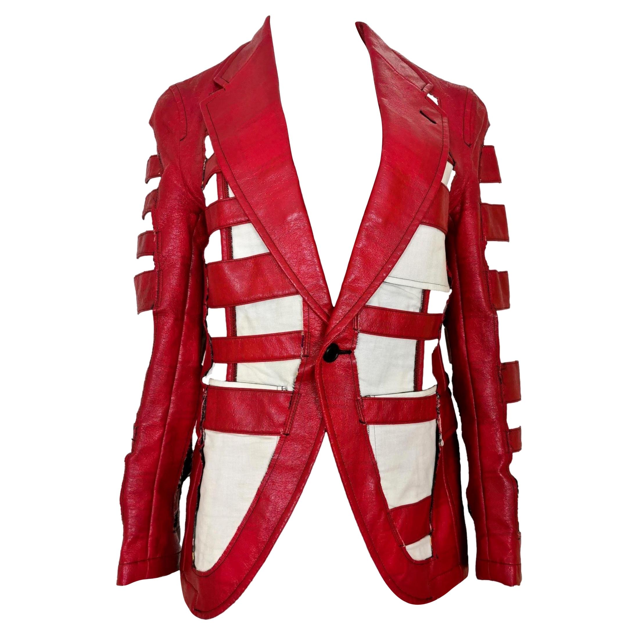 Givenchy Couture Red Suede Mink Trim Crop Jacket For Sale at 1stDibs