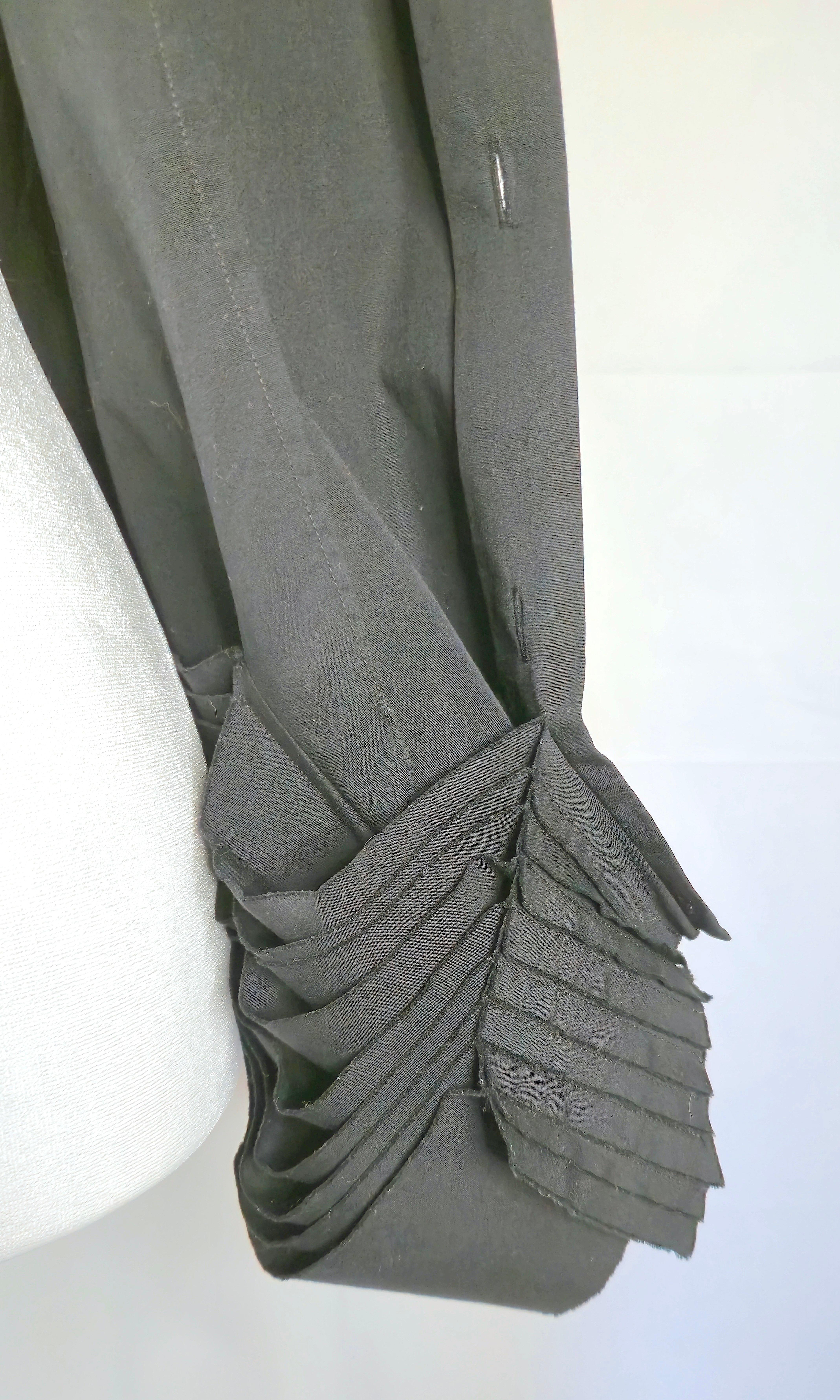 Comme Des Garcons Junya Wantanabe Applique 3D Tiered Peplum Top Jacket ...