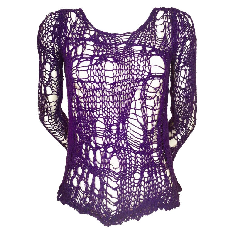 Comme des Garcons Junya Watanabe Ladder Knit Sweater Punk Chic at 1stDibs