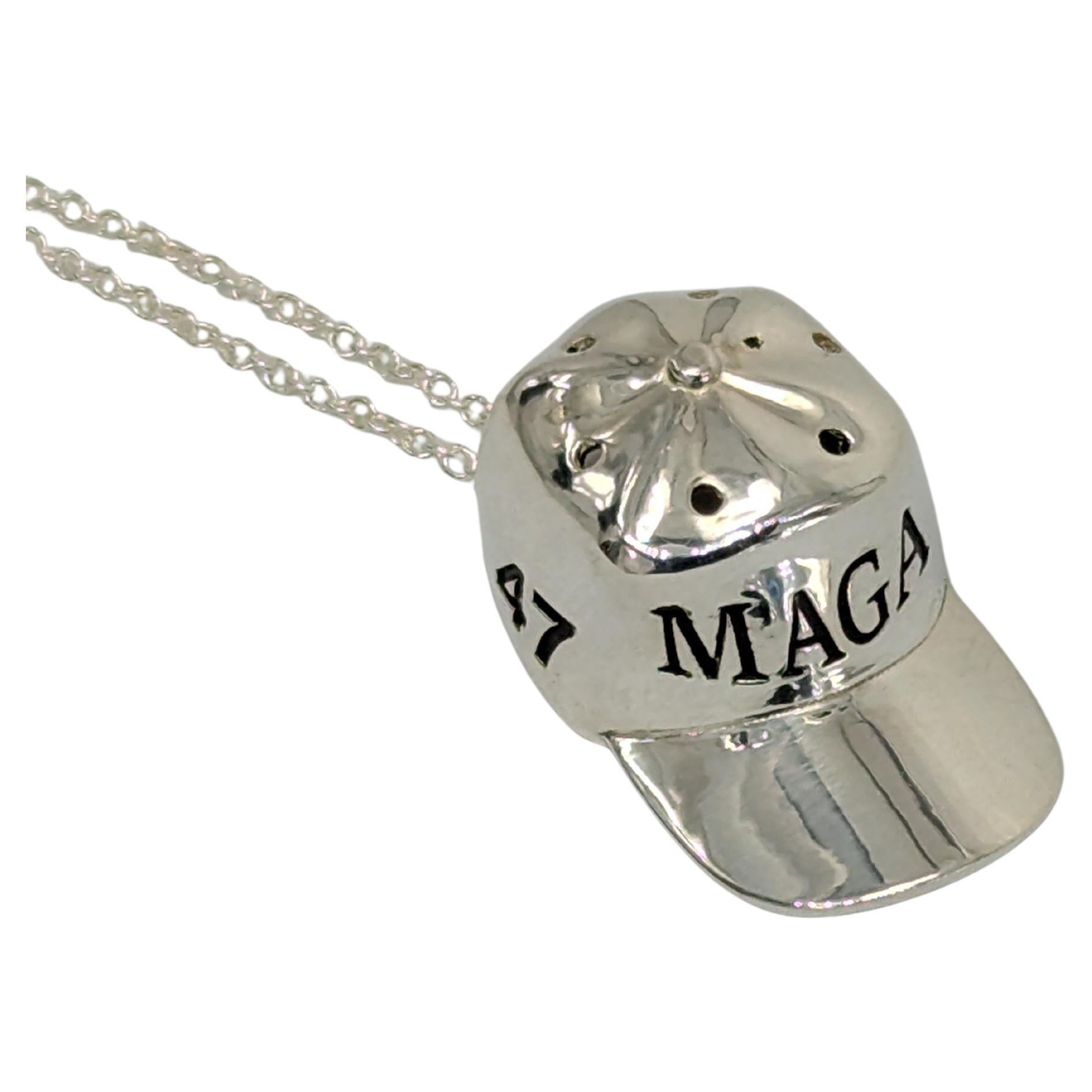 Commemorative Trump MAHA 45 and 47 Hat Key Ring For Sale at 1stDibs