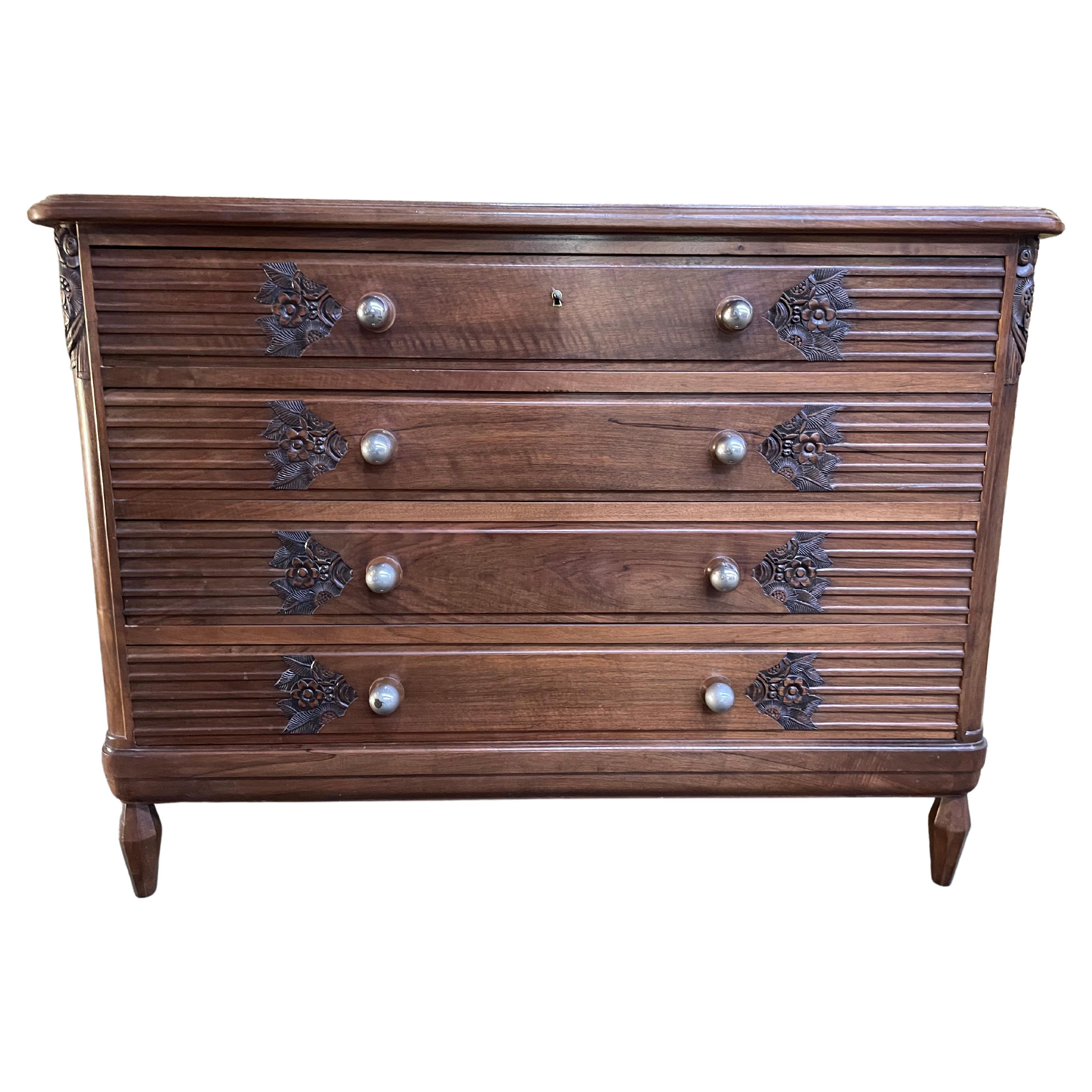 Swedish Art Deco Intarsia Inlaid Commode at 1stDibs