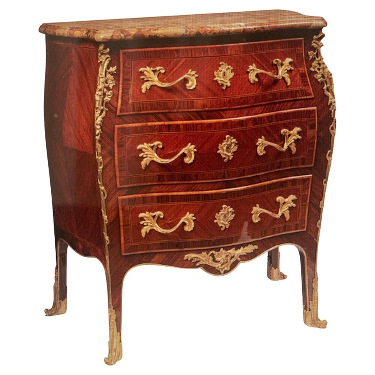 Commode marquetry ormolu bronze by F.Linke For Sale at 1stDibs