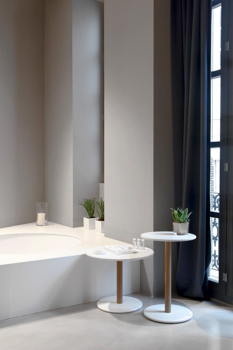 Viccarbe Common Low Table, White Finish H25 inches by Naoto Fukasawa ...