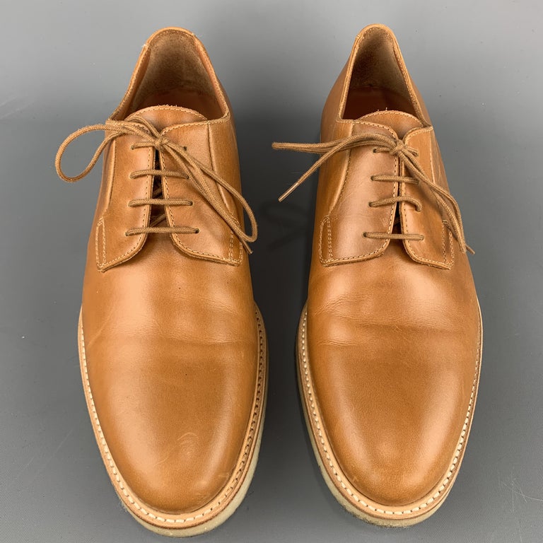 COMMON PROJECTS Size 11 Tan Leather Crepe Sole Lace Up Shoes at 1stDibs ...