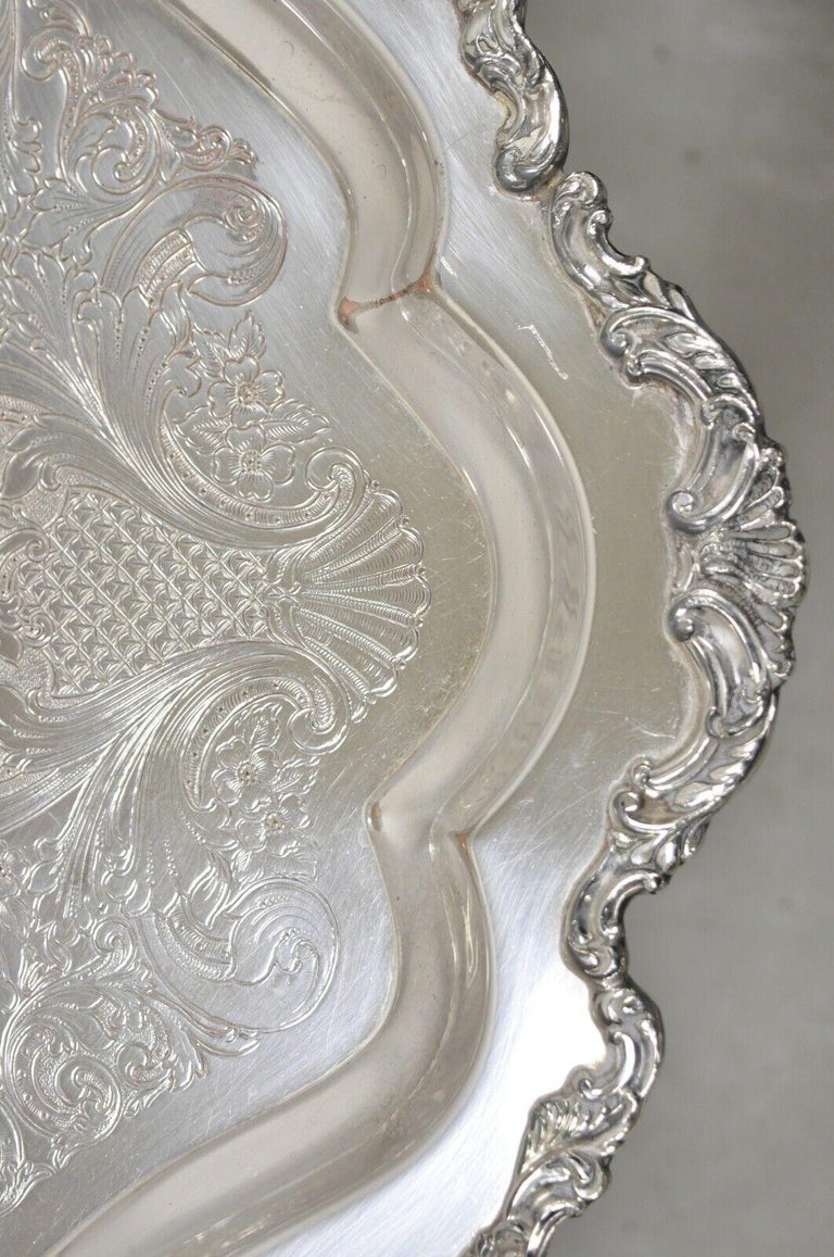 Community Ascot 0316-10 Silver Plated Ornate Twin Handle Serving ...