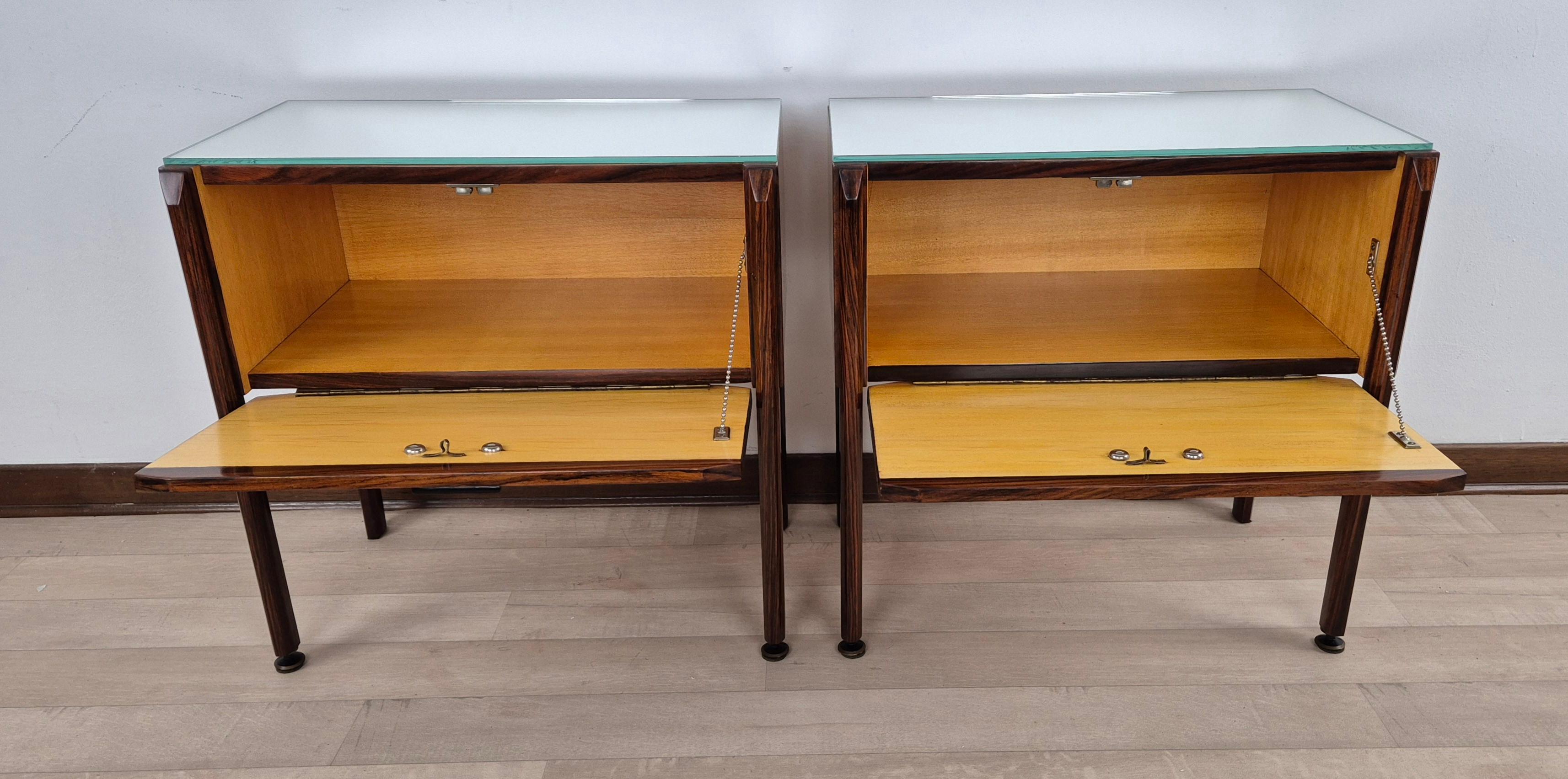 Comodini Italiani Mid Century " Minimalisti " at 1stDibs