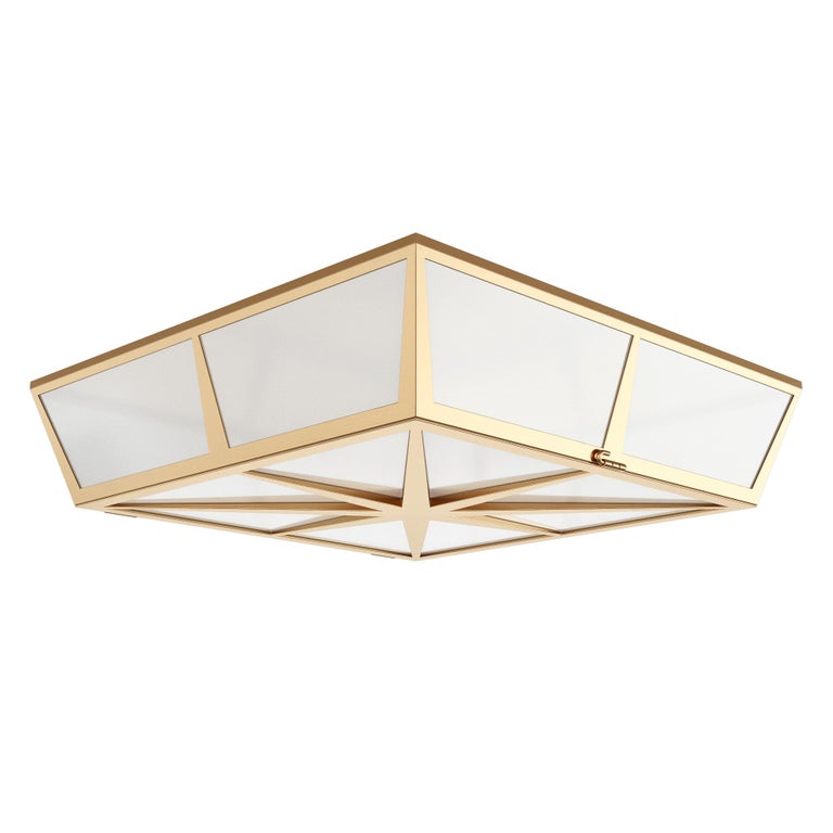 Compass Flush Mount in 24" by David Duncan Studio For Sale at 1stDibs ...