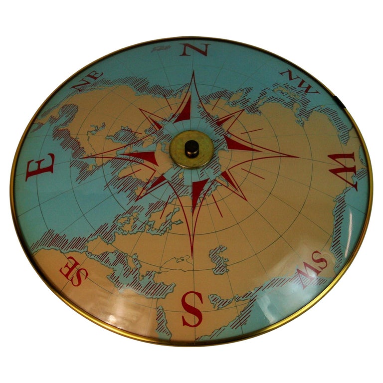 Compass Nautical Flush Mount For Sale at 1stDibs