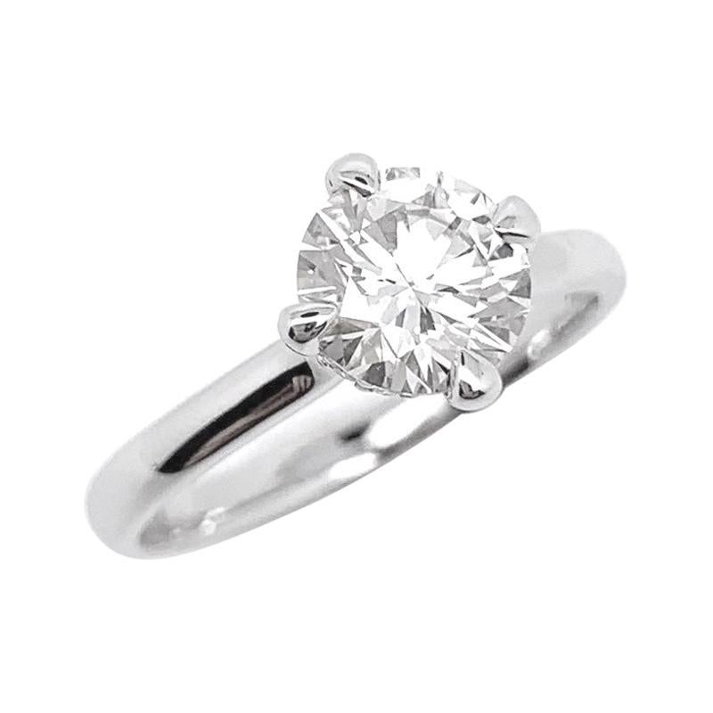 Round Brilliant Bezel Collet Set White Diamond Engagement 18k Yellow ...