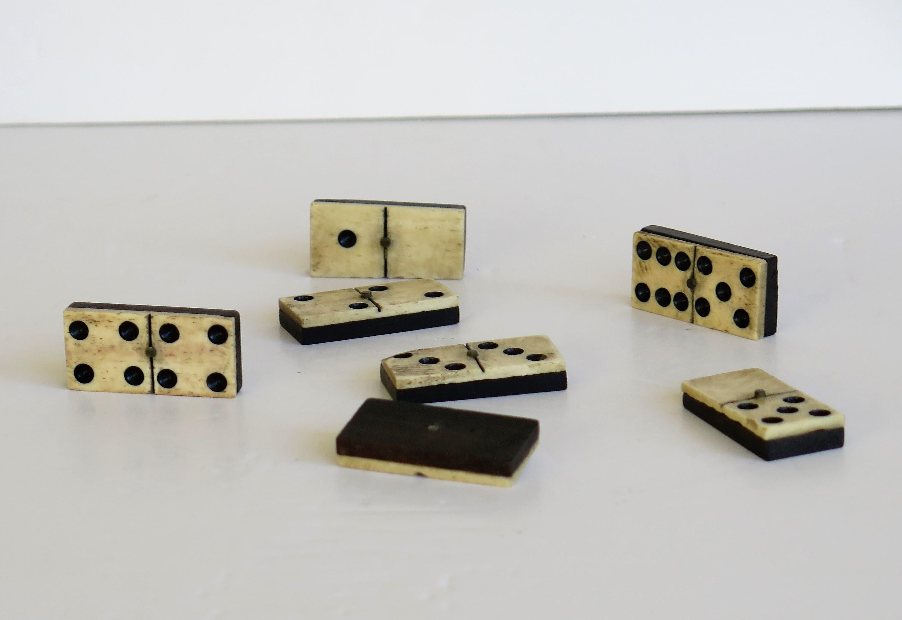Complete 19th Century Domino Game in Hardwood Jointed Box, circa 1870 ...