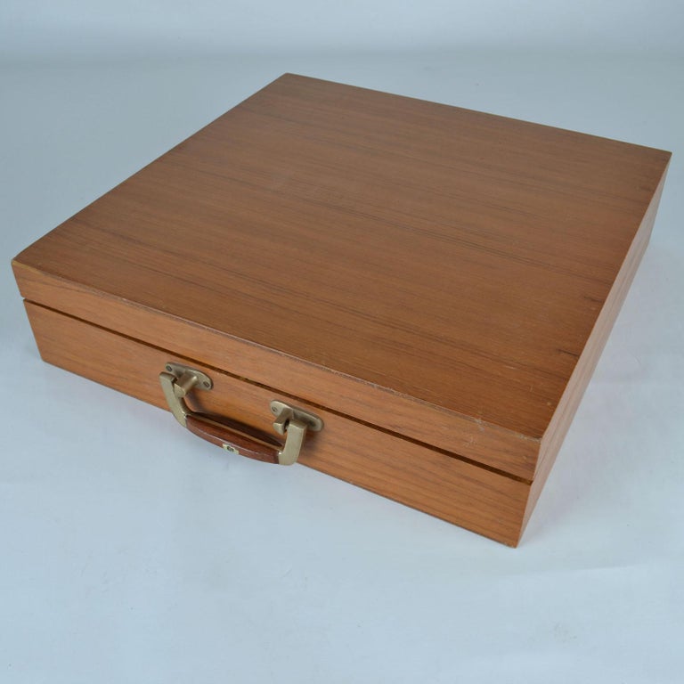 Complete Bronze Dinner Service in Box with 78 Pieces in the Manner of ...