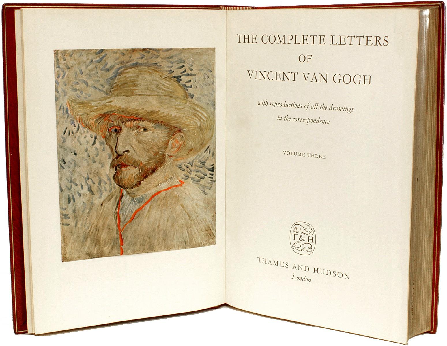 Complete Letters Of Vincent Van Gogh - 3 vols. - IN A FINE FULL LEATHER ...