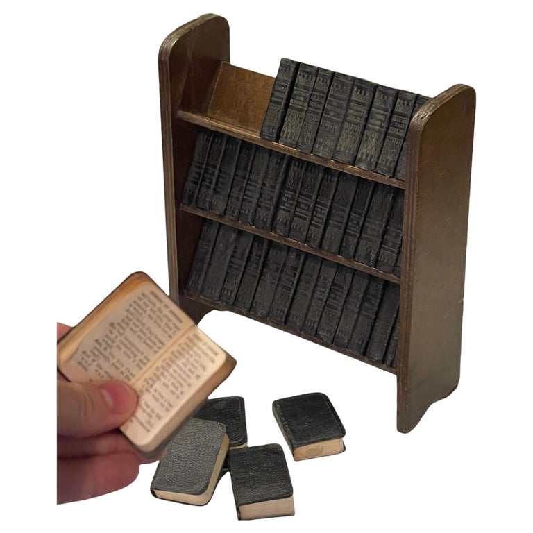 Complete Set of Shakespeare's Works Printed in Miniature Books For Sale ...