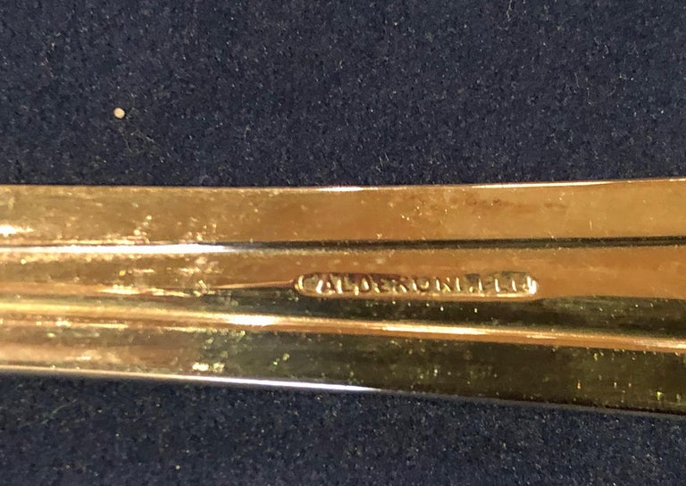 Complete Silver Set in Wooden Chest by Calderoni Fratelli For Sale at ...